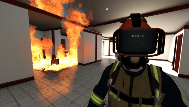 Virtual reality in fire safety training - Twin Reality